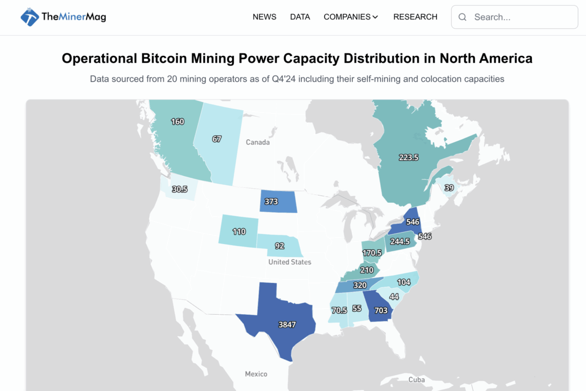 Miner Weekly: The Latest Bitcoin Mining Map - TheMinerMag